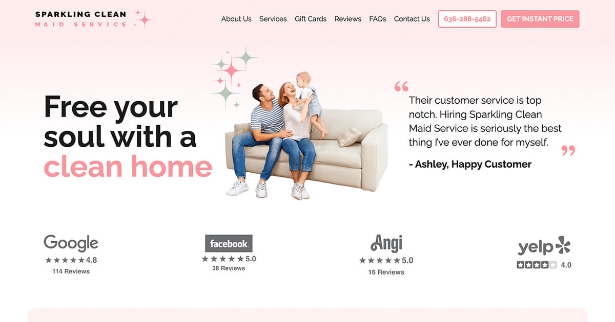 Recurring Clean - St. Charles County Award Winning House Cleaning Service